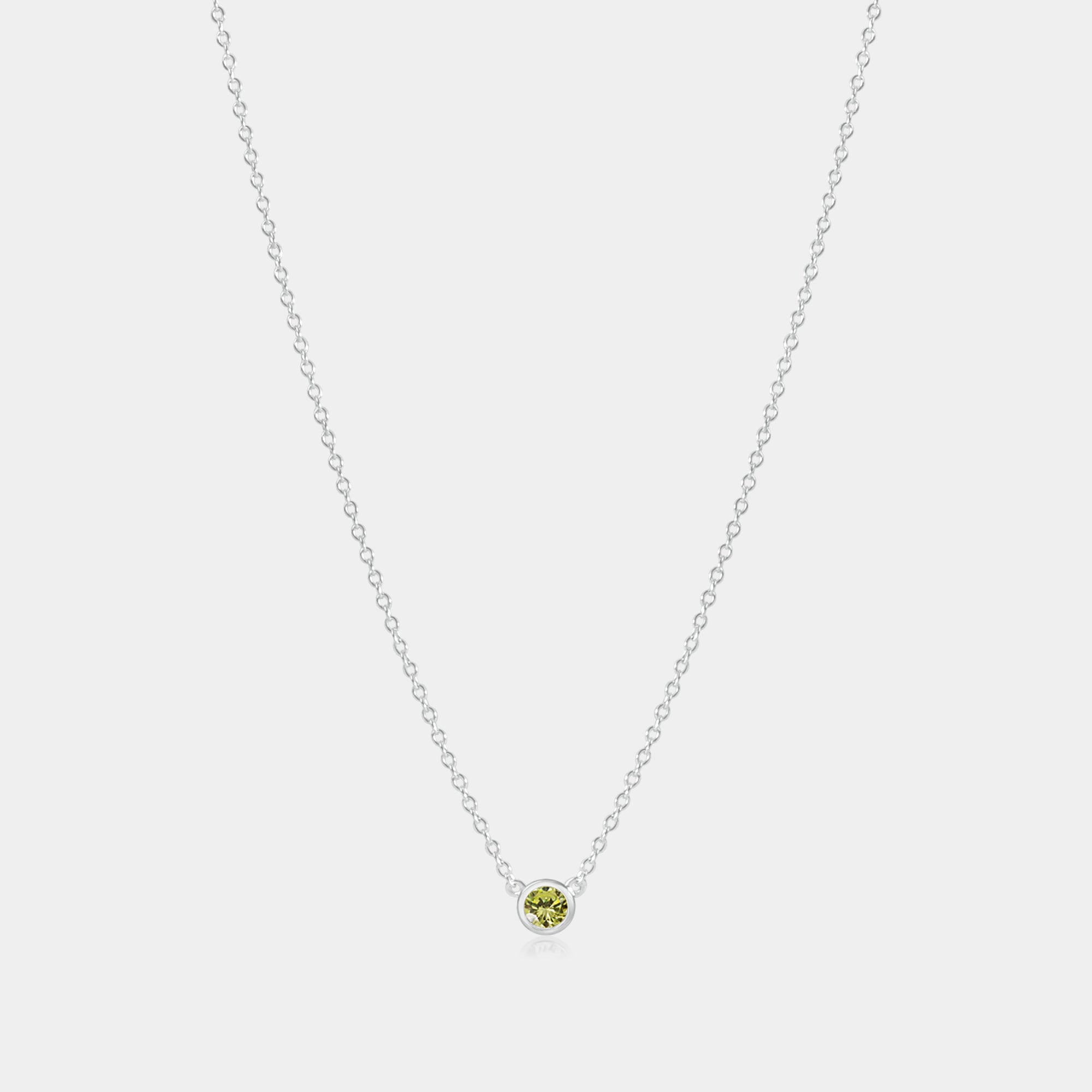 August birthstone necklace sterling silver store